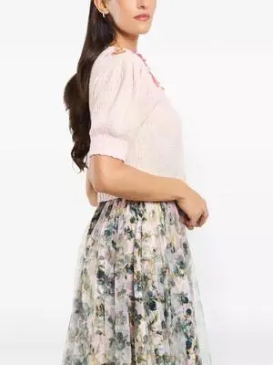 Cinq À Sept Millicent Cropped Cardigan - Pink