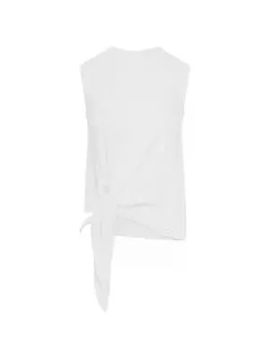 JW Anderson Knotted Hem Cotton Tank Top - White