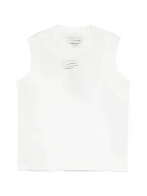FENG CHEN WANG Logo-patch Vest - White