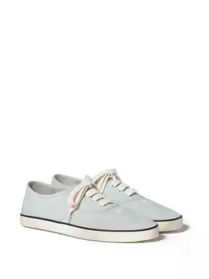Miu Miu Embroidered Logo Drill Sneakers - Blue