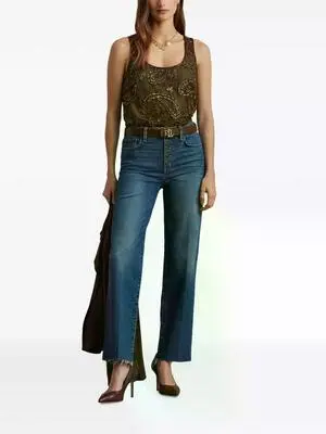 Ralph Lauren Button Jeans With Frayed Hem