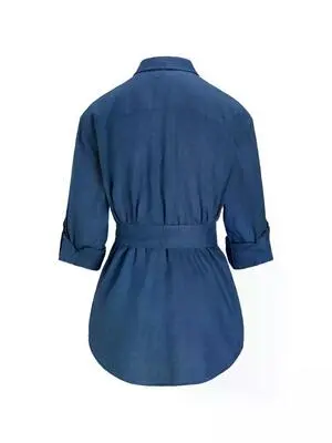 Ralph Lauren Belted Long-sleeve Shirt