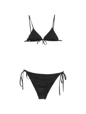 VENUJA Tie-detail Bikini - Black