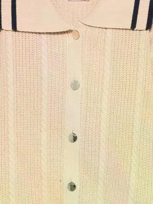 Liu Jo Collared Cable-knit Cardigan