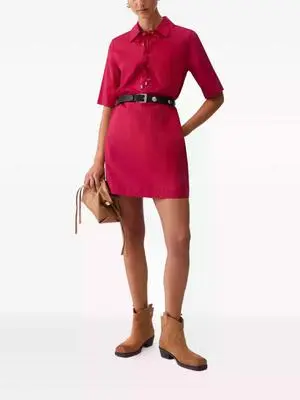 Liu Jo Poplin Dress With Lace-up Detail
