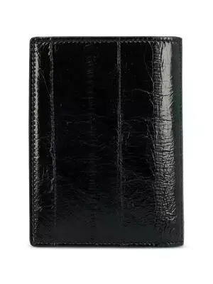 Saint Laurent Logo-plaque Leather Wallet - Black