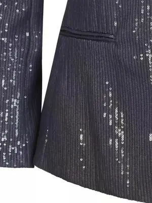 Giorgio Armani Embellished Long-sleeve Jacket - Purple