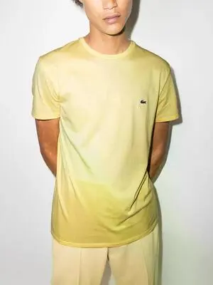 Lacoste Logo-patch Cotton T-shirt - Yellow