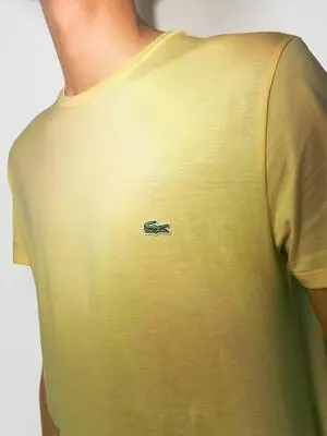 Lacoste Logo-patch Cotton T-shirt - Yellow