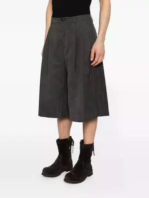 Our Legacy Pinstriped Split Shorts - Grey