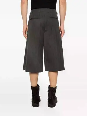 Our Legacy Pinstriped Split Shorts - Grey