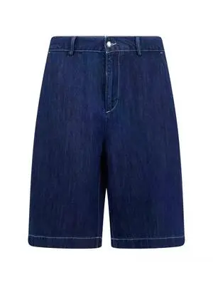 7 For All Mankind Contrast Stitch Shorts - Blue