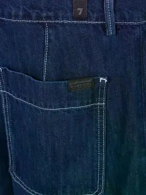 7 For All Mankind Contrast Stitch Shorts