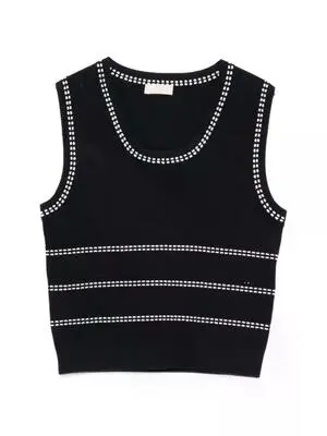 Liu Jo Striped Knitted Tank Top - Blue