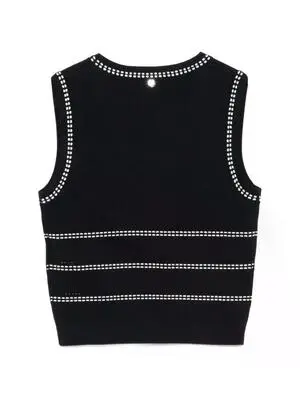 Liu Jo Striped Knitted Tank Top - Blue