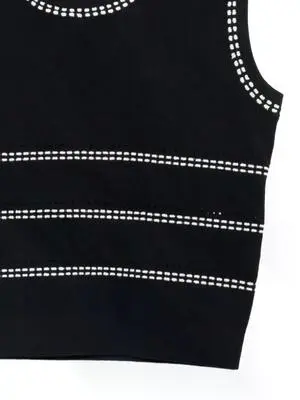 Liu Jo Striped Knitted Tank Top - Blue