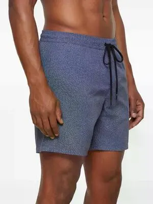 Brioni Printed Drawstring Swim Shorts