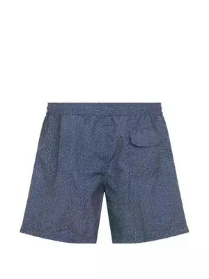 Brioni Printed Drawstring Swim Shorts
