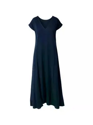 NOUVELLE SILK95FIVE V-neck Midi Dress