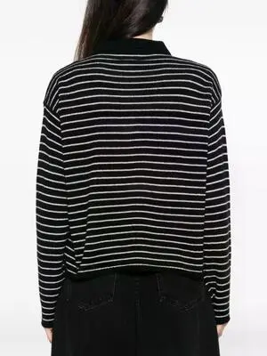 BEYOU Striped Buttoned Polo Shirt