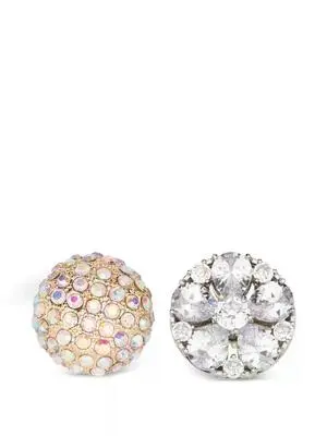 MAISON MARGIELA Crystal-embellished Earrings - Silver