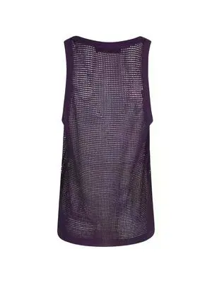 TELA Sleeveless Scoop-neck Tank Top - Purple