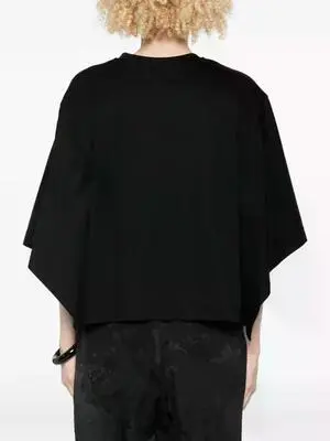 PSOPHIA V-neck Short-sleeved T-shirt - Black