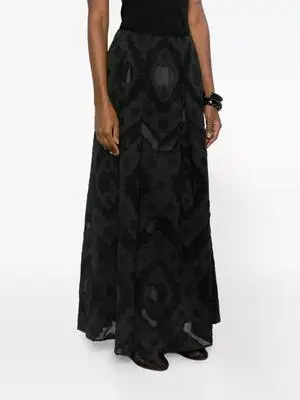 Agnona Jacquard A-line Long Skirt
