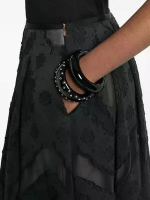 Agnona Jacquard A-line Long Skirt