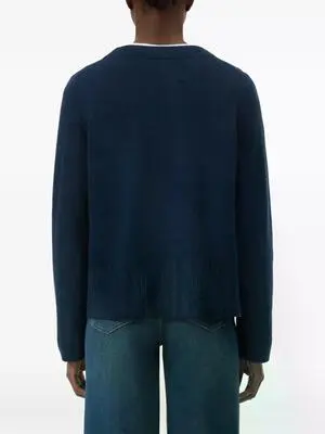 Closed Long-sleeve Crew-neck Sweater - Blue