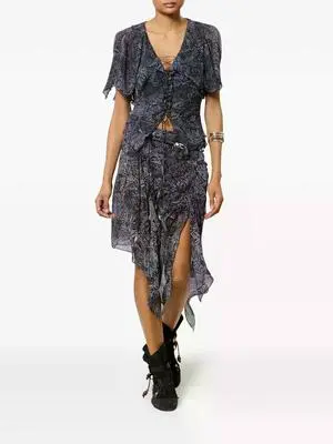 Isabel Marant Étoile Taylora Midi Skirt - Black