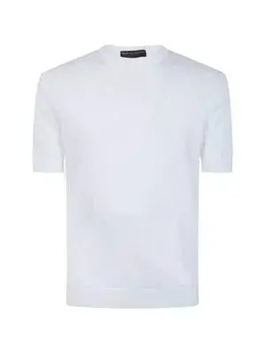 FILIPPO DE LAURENTIIS Short-sleeve Textured T-shirt - White