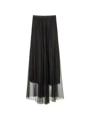 FORTE_FORTE Pleated Tulle Skirt