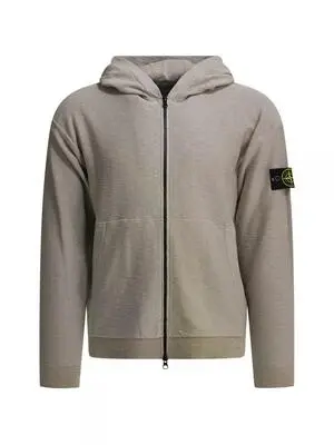 Stone Island Logo-patch Zip-up Hoodie