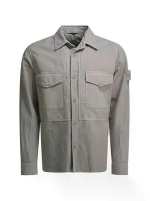 Stone Island Logo-patch Flap-pocket Shirt