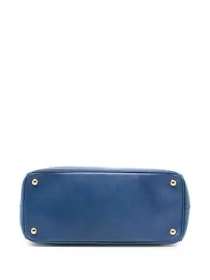 Prada Medium Saffiano Lux Galleria Double Zip Satchel