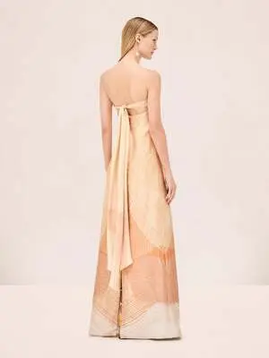 Alexis Dianne Strapless Maxi Dress - Melon