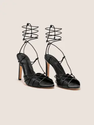 Alexis Colette Stiletto Sandal - Black