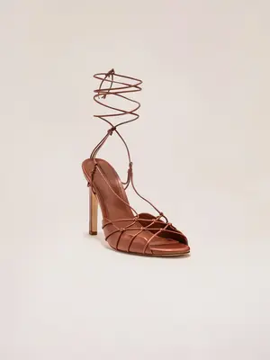 Alexis Colette Stiletto Sandal - Cognac