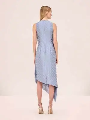 Alexis Costa Dress - Blue Jacquard