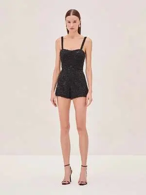 Alexis Escola Romper - Black