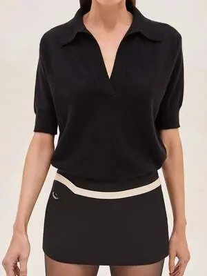 Alexis Danilo Polo Top - Black