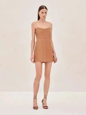 Alexis Amery Mini Dress - Saddle