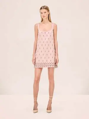 Alexis Delma Mini Dress - Beaded Blush