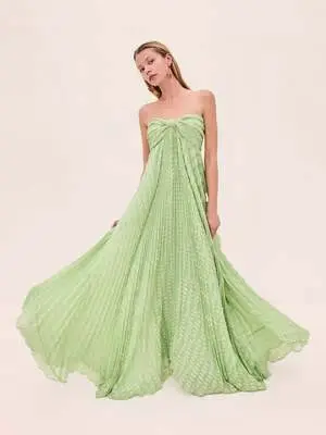 Alexis Elea Strapless Gown - Verde