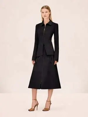 Alexis Jenny A-line Midi Skirt - Black