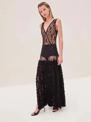 Alexis Jeysa Lace Gown - Black