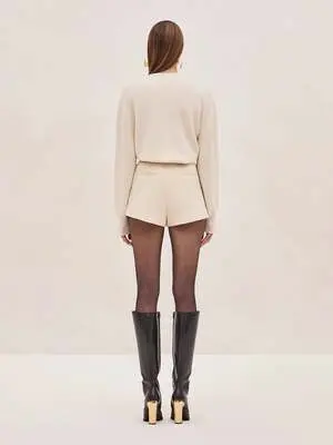 Alexis Harte Tailored High-waisted Shorts