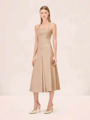 Alexis Imena Midi Dress - Beige