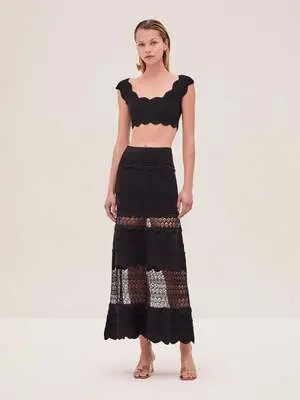 Alexis Jeannie Skirt - Black